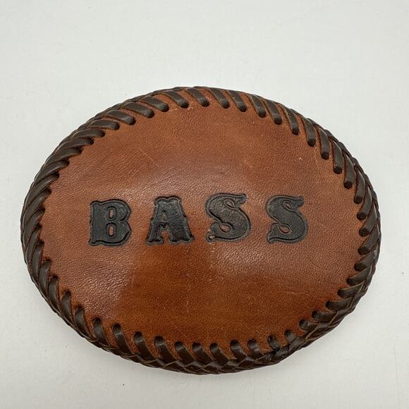Handmade | Accessories | Fishing Bass Belt Buckle Leather Tooled ...